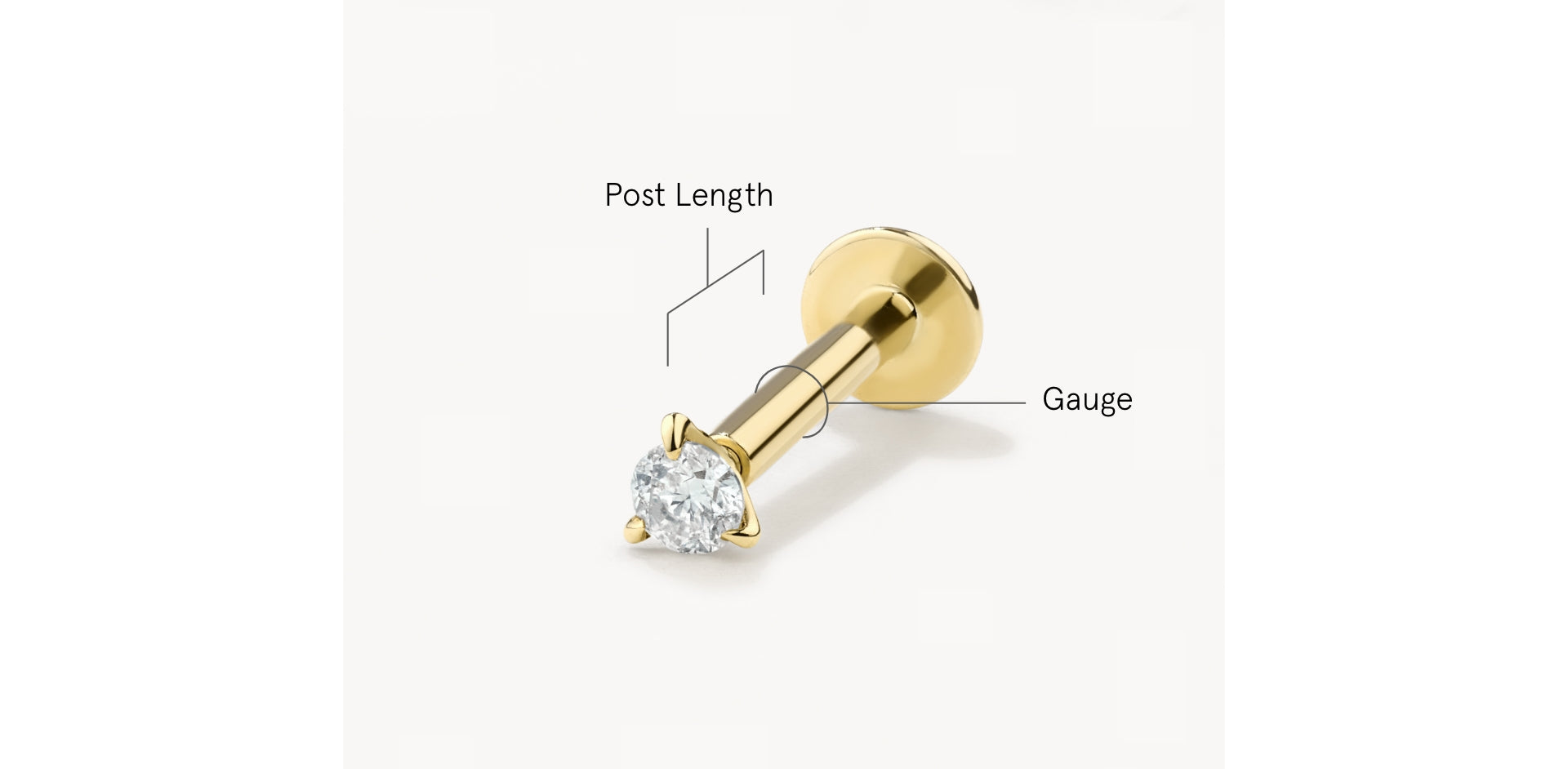 Cartilage Piercing Size Guide – Medley Jewellery