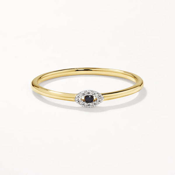 Diamond Evil Eye Ring in 10k Gold Medley Jewellery
