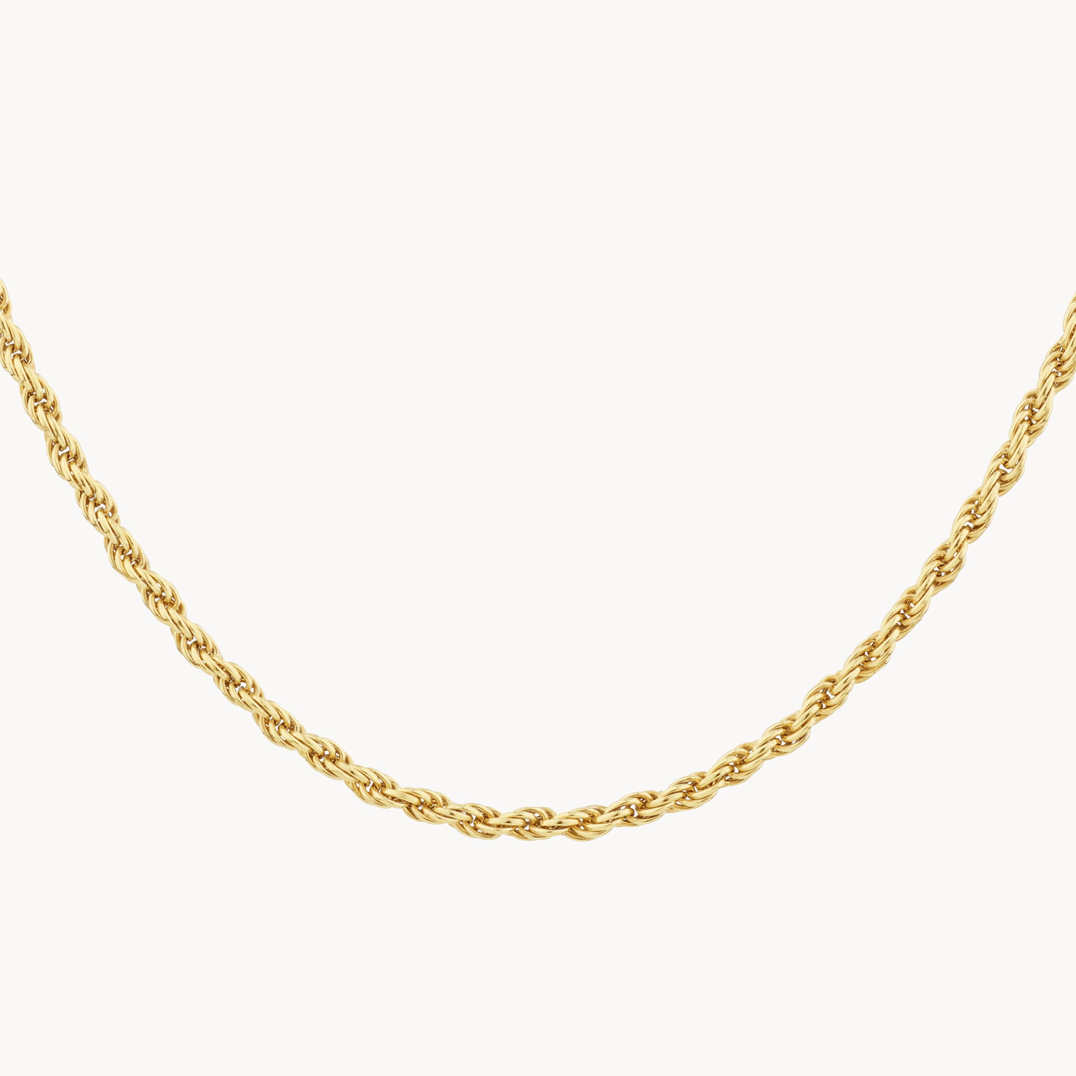 Fine Rope Chain Necklace in Gold | Medley Jewellery