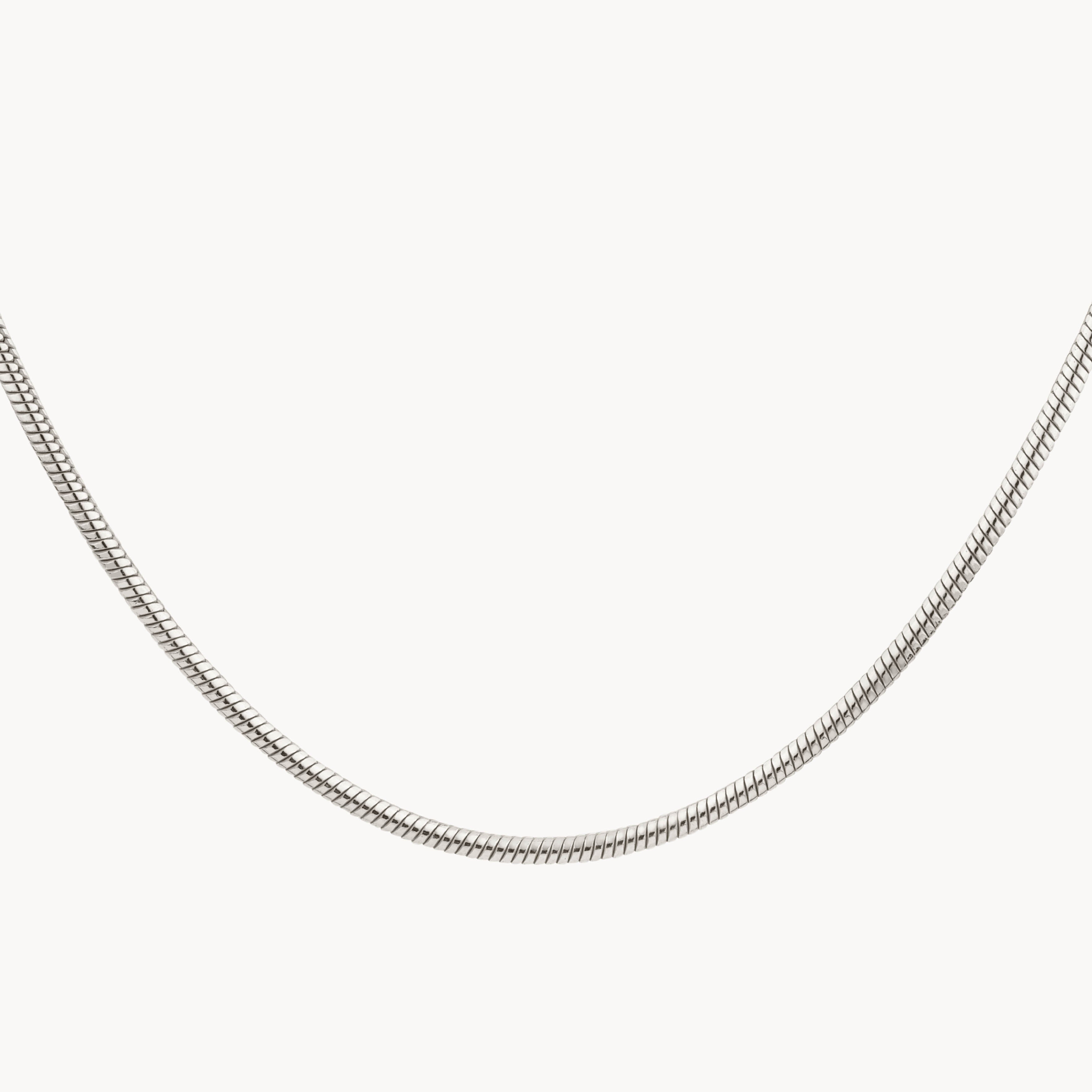 Fine Snake Chain Necklace in Silver | Medley Jewellery