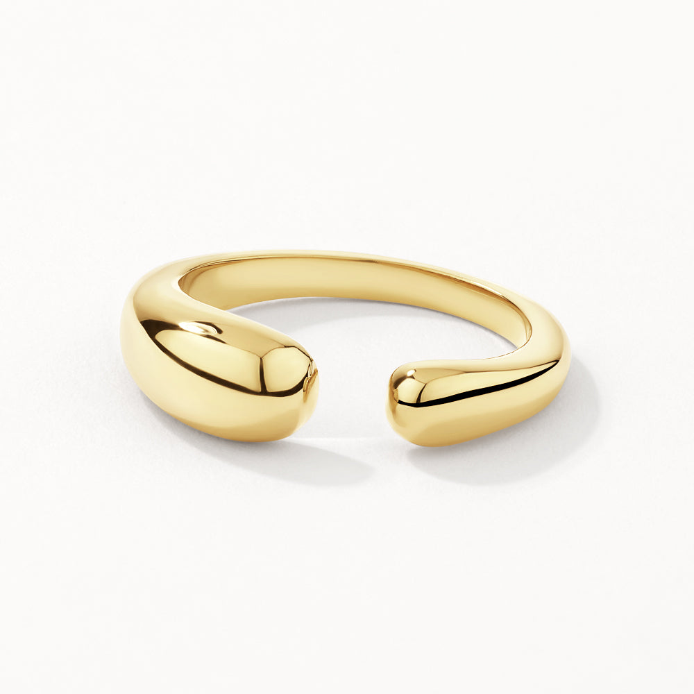 Open Puff Dome Ring in Gold | Medley Jewellery